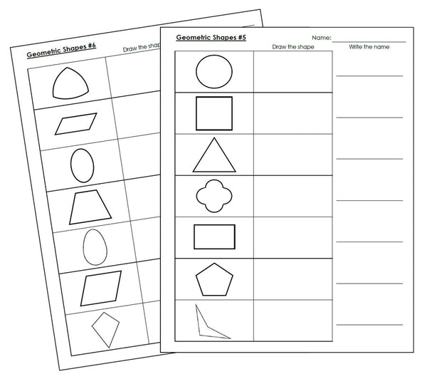 Geometric Shape Worksheets - Montessori Print Shop