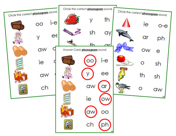 Green Phonogram Sound Choice Cards (Set 2) - Montessori Print Shop ...