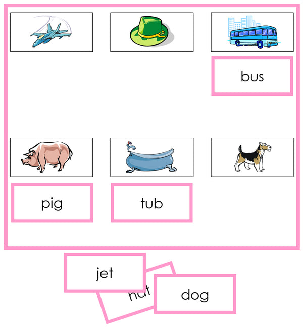 Montessori Pink Language Series - Montessori Print Shop Digital Download