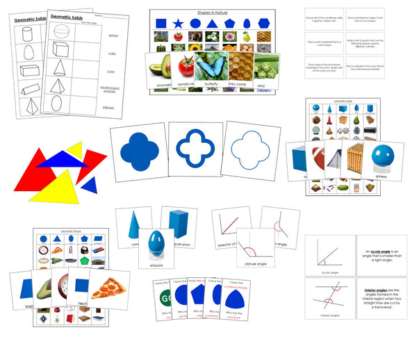 Primary Geometry Bundle - Montessori Print Shop