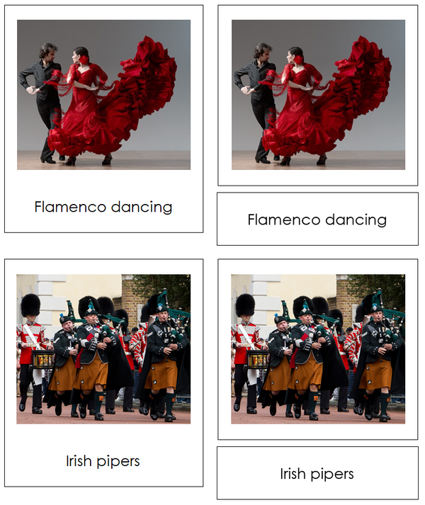 Culture of Europe Cards - Montessori Print Shop Digital Download