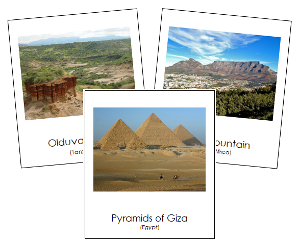 African Landmarks - Montessori Print Shop