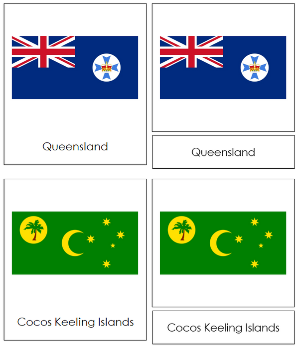 Australian Flags - Montessori Print Shop