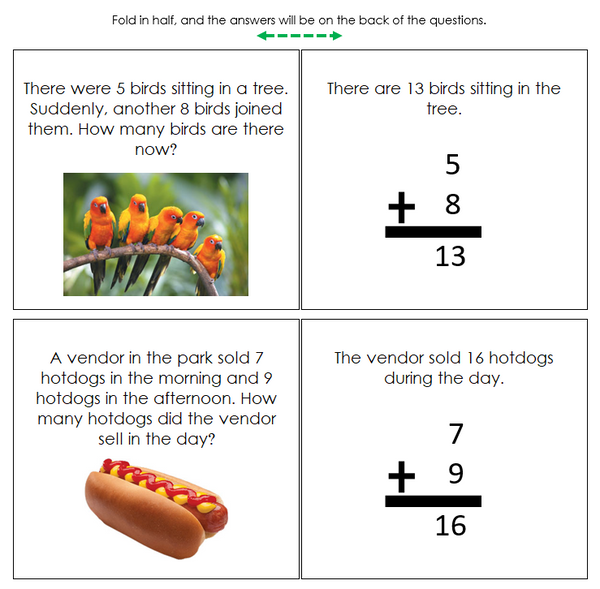 Math Word Problems Bundle - Montessori Print Shop