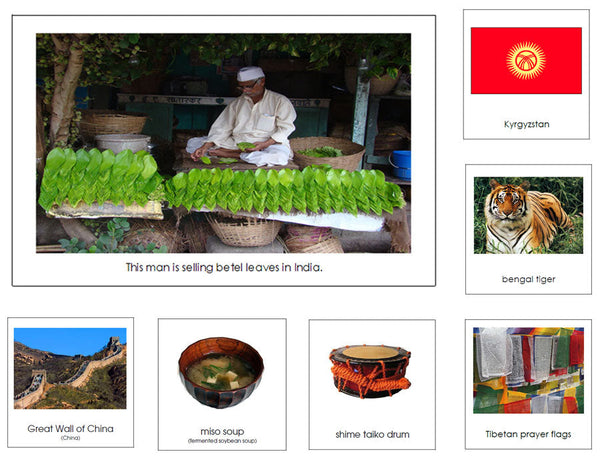 Asia Continent Bundle - Montessori Print Shop Digital Download