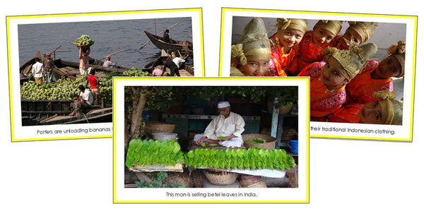 Asia Continent Cards - Montessori Print Shop