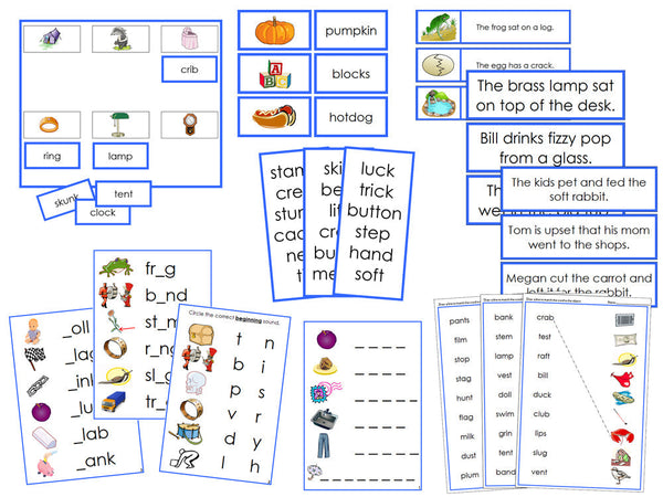 Montessori Blue Language Series - Montessori Print Shop Digital Download