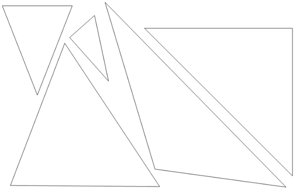 Detective Adjective Game Triangles (Outlines) - Montessori Print Shop