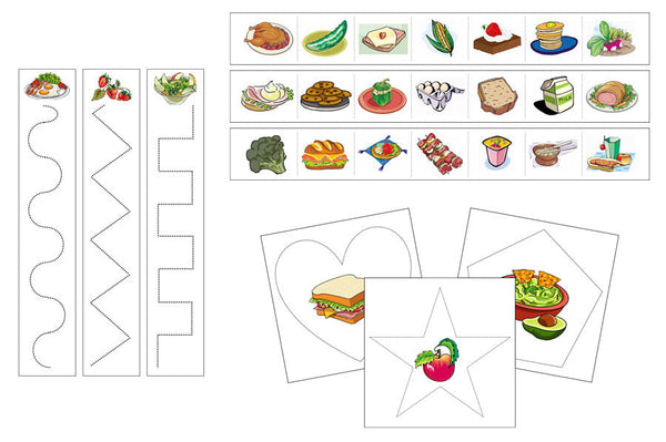 Food Cutting Work - Montessori Print Shop Digital Download