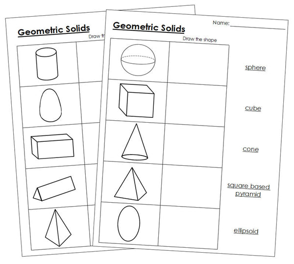 Primary Geometry Bundle - Montessori Print Shop