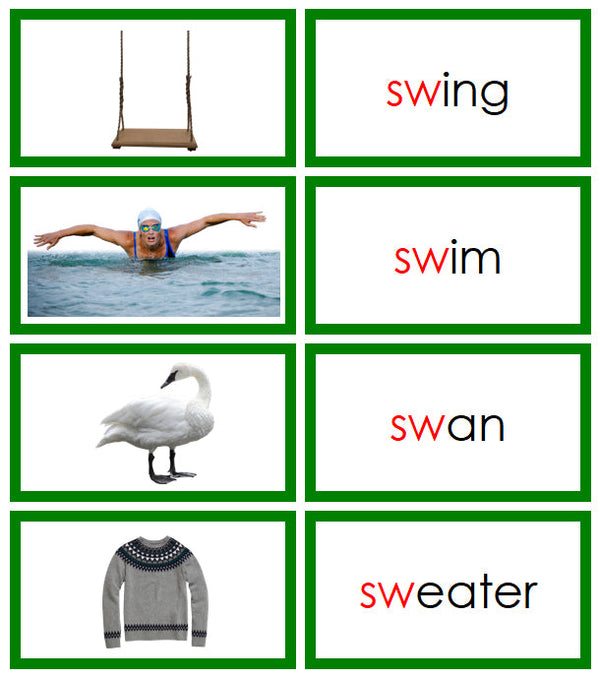 Green Blends & Digraphs Set 3 (photos) - Montessori Print Shop Digital ...