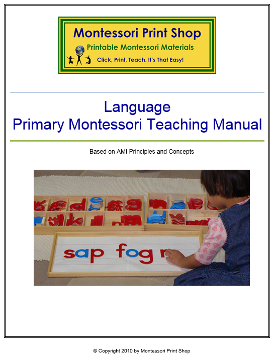 Primary Montessori Language Teaching Manual - Montessori Print Shop