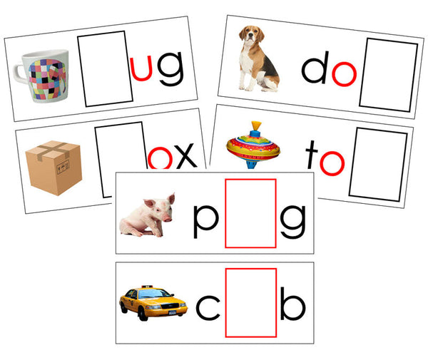 Printable Print Moveable Alphabet Sound Cards Bundle black/red ...