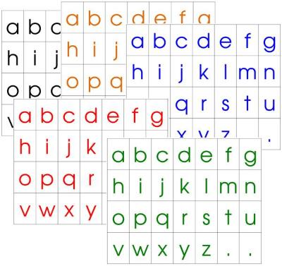 Montessori Moveable Alphabet Letters (print) - Montessori Print Shop ...