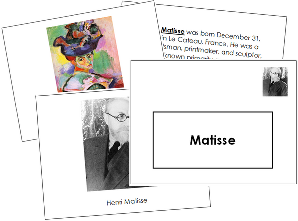 Henri Matisse Art Book - Montessori Print Shop