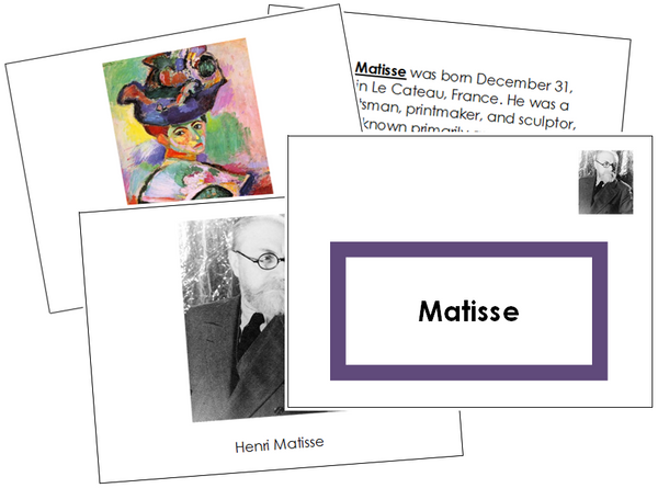 Henri Matisse Art Book (border) - Montessori Print Shop