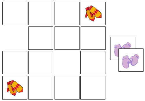Mitten Match-Up & Memory Game - Montessori Print Shop