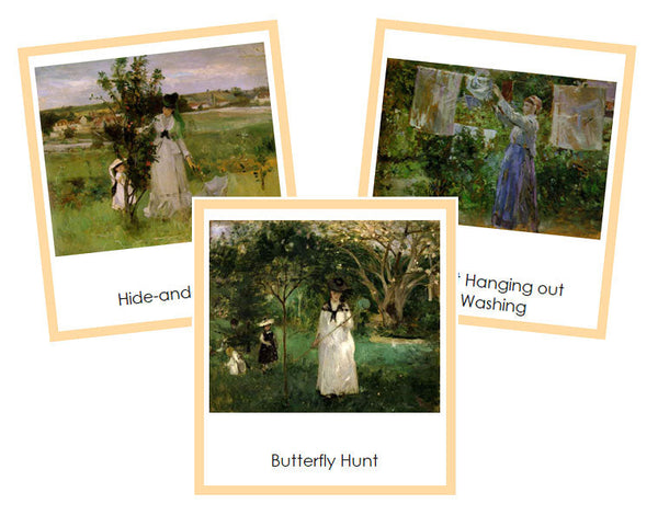 Berthe Morisot Art Cards (borders) - Montessori Print Shop