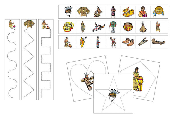 Native American Cutting Work - Montessori Digital Download - Montessori ...