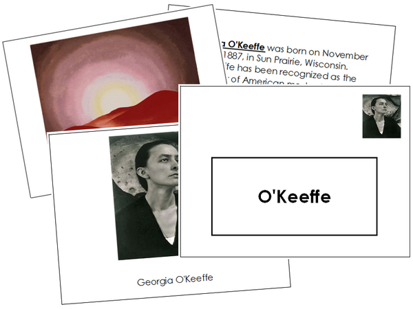 Georgia O'Keeffe Art Book - Montessori Print Shop