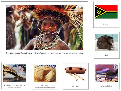 Australia/Oceania Continent Bundle - Montessori Print Shop Digital Download