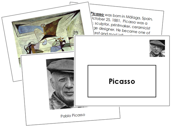 Pablo Picasso Art Book - Montessori Print Shop Digital Download