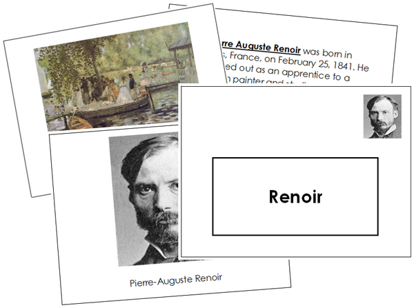 Pierre-Auguste Renoir Art Book - Montessori Print Shop
