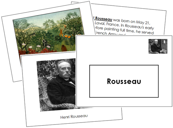 Henri Rousseau Art Book - Montessori Print Shop