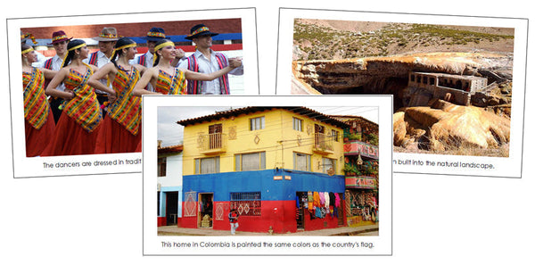 South America Continent Cards - Montessori Print Shop