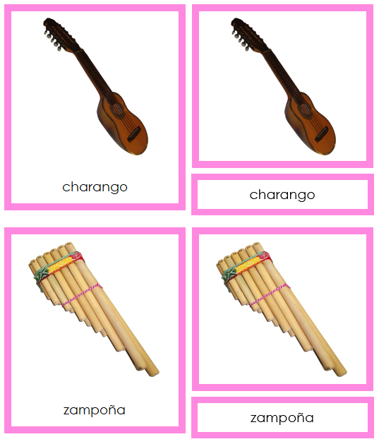 South American Musical Instruments - Montessori Print Shop