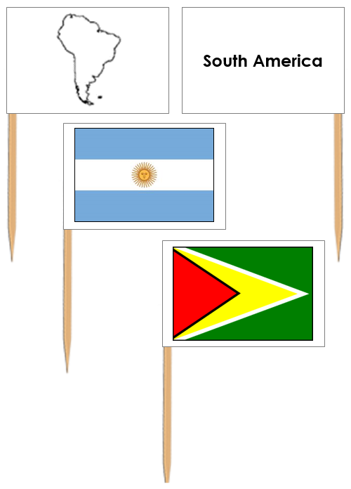 printable south america flags
