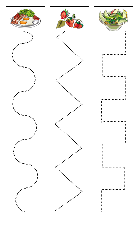 Food Cutting Work - Preschool Printable - Montessori Print Shop