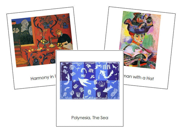 Henri Matisse Art Cards - Montessori Print Shop