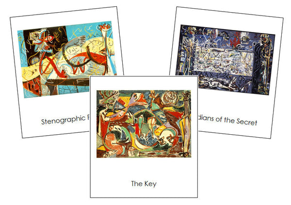 Jackson Pollock Art Cards - Montessori Print Shop