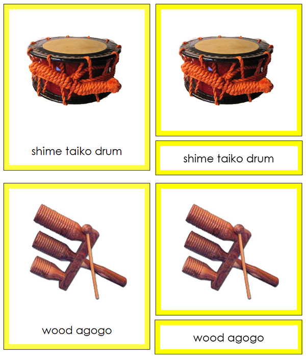 Musical Instruments of Asia - Montessori Print Shop Digital Download