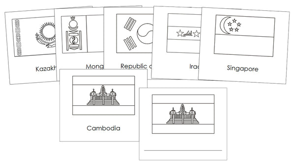 Asia Deluxe Continent Bundle - Montessori Print Shop Digital Download