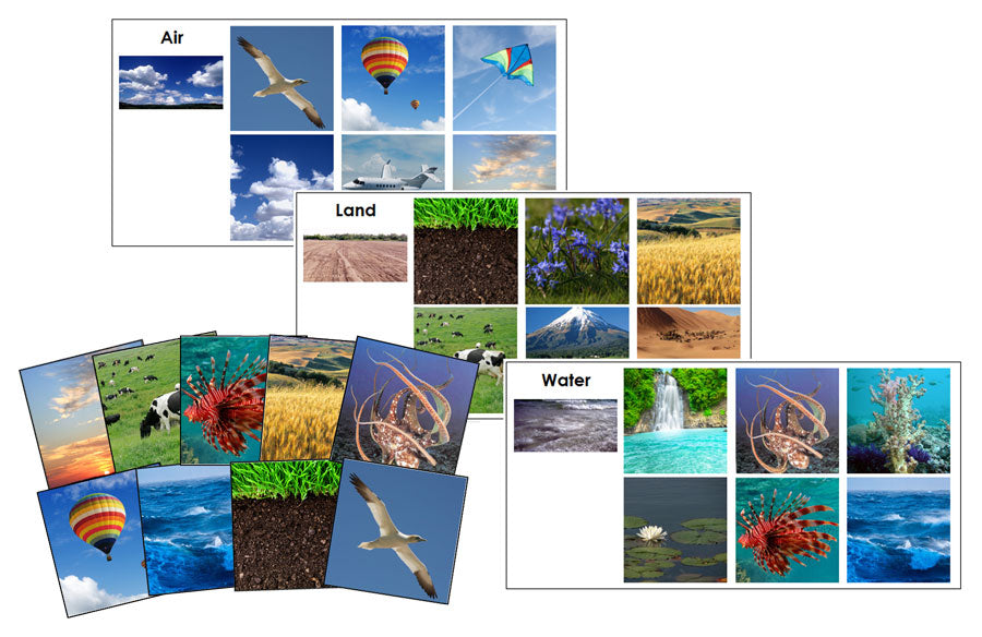 Air, Land, and Water Sorting Cards - Montessori Digital Download ...