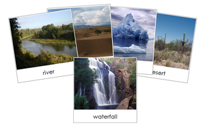Aquatic & Land Feature Cards (Set 1) - Montessori Print Shop
