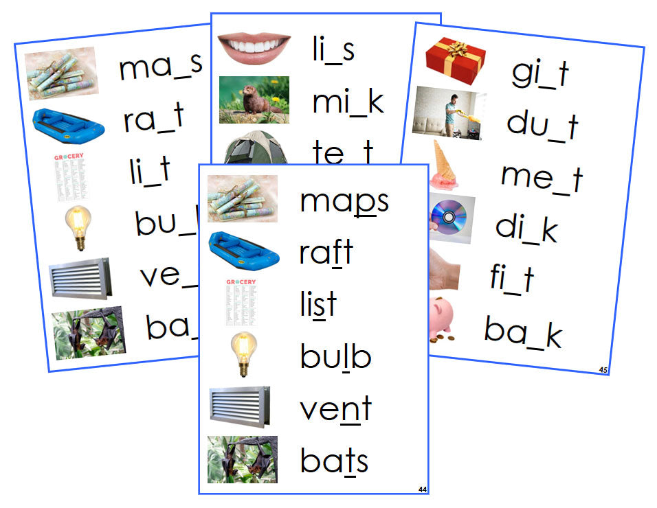 Printable Montessori Blue Phonetic Language Series - Montessori Print Shop
