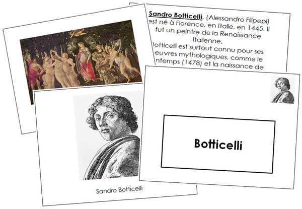 French - Sandro Botticelli Art Book - Montessori Print Shop Digital ...