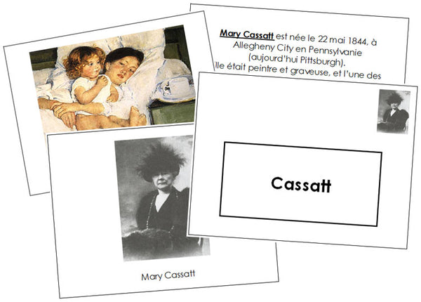 French - Mary Cassatt Art Book - Montessori Print Shop Digital Download