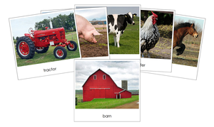 Down On The Farm Safari Toob Cards - Montessori Print Shop Digital Download
