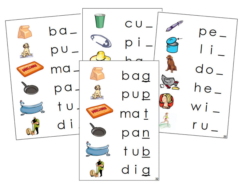 Ending Sound Cards (Step 1) - Montessori Digital Download - Montessori ...
