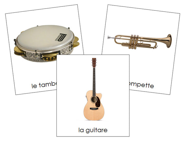 French - Musical Instruments - Les cartes d'instruments de musique ...