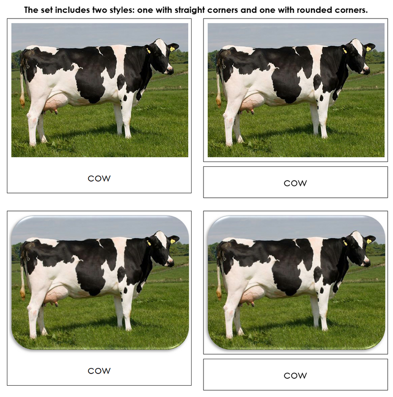 Farm Safari Toob Cards - Montessori Digital Download - Montessori Print ...