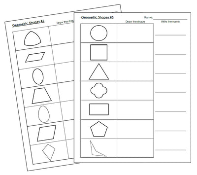 Geometric Shapes Matching Cards - Montessori Print Shop