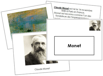 French - Claude Monet Art Book (color-coded) - Montessori Print Shop ...
