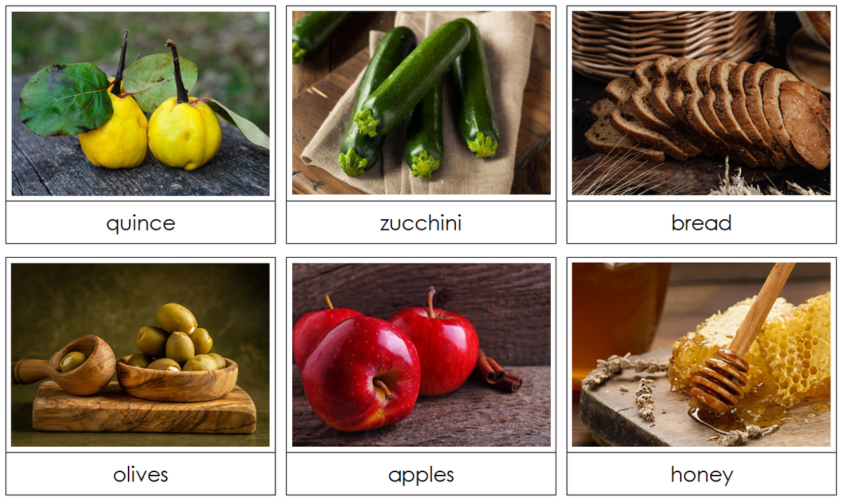 Phonetic Food Alphabet Cards - Montessori Print Shop Digital Download