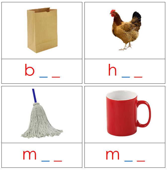 Phonetic Picture Cards - Initial Sounds - Montessori Print Shop