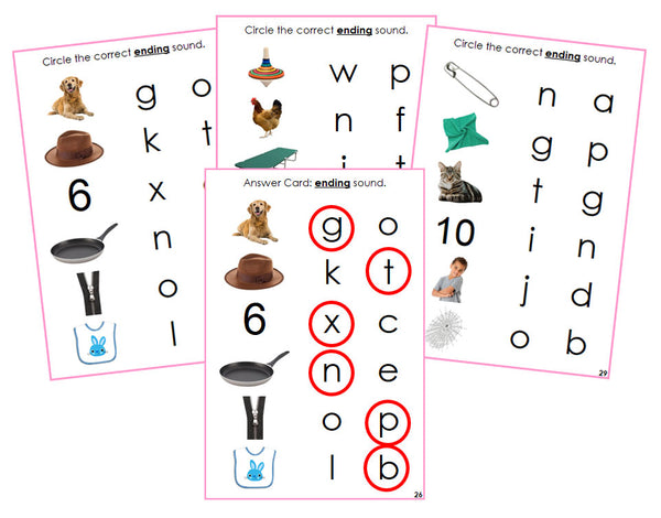 Printable Montessori Phonetic Pink Language Series - Montessori Print Shop